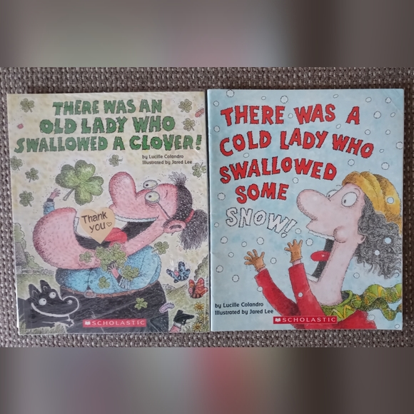 Scholastic | Other | 2pack Bundle There Was An Old Lady Who Swallowed ...
